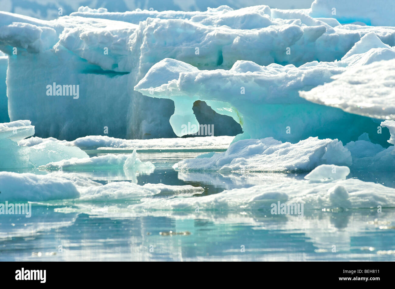 Spitsbergen, Svalbard, pack ice Stock Photo - Alamy
