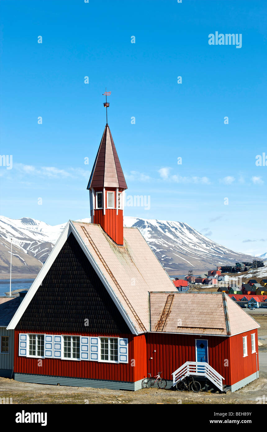 Spitsbergen Svalbard Longyearbyen Church High Resolution Stock ...