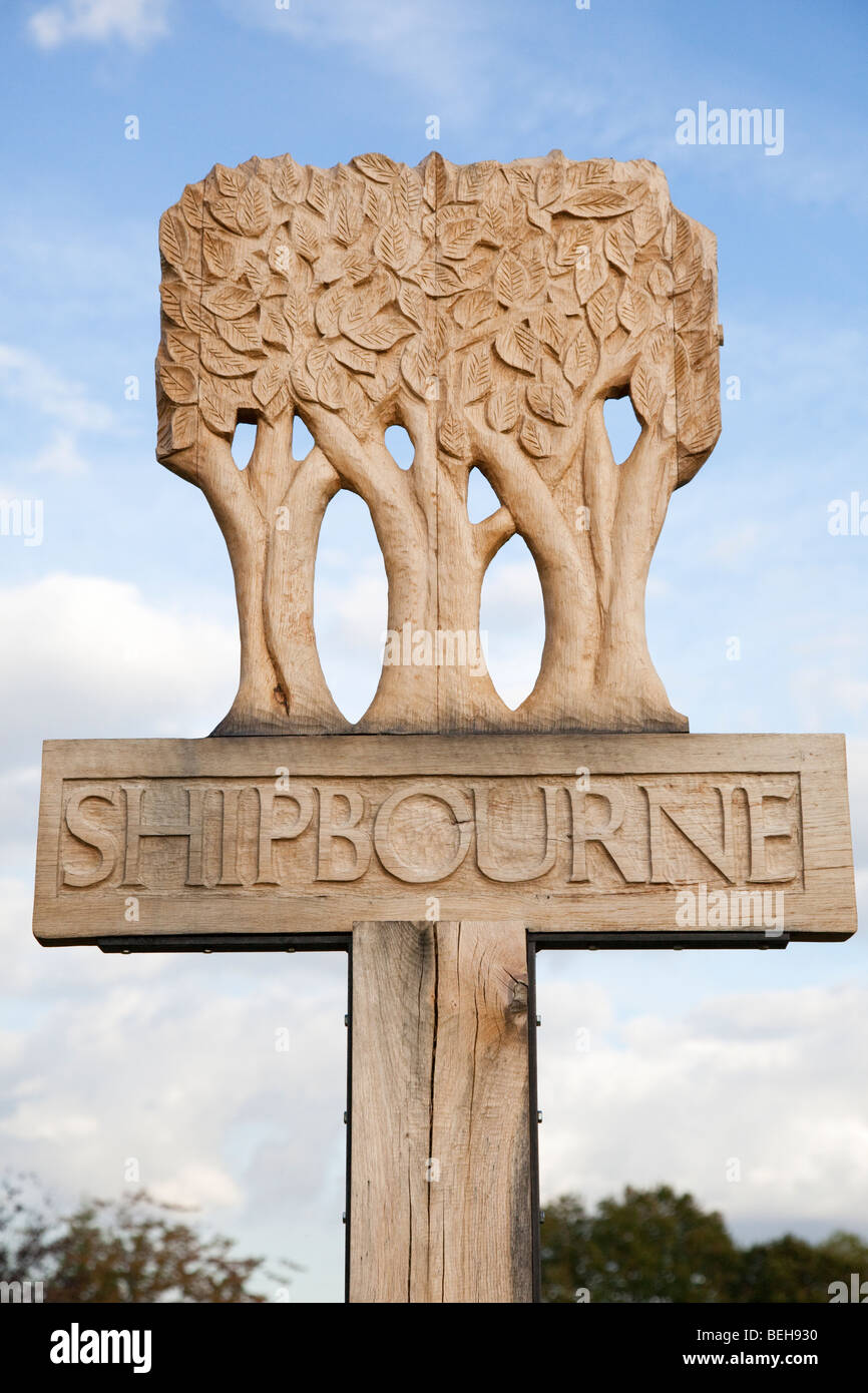 Village Sign, Shipbourne Kent UK Stock Photo - Alamy