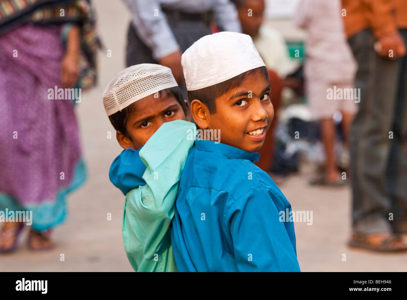 Muslim boys in the street in Old Dhaka Bangladesh Stock Photo - Alamy