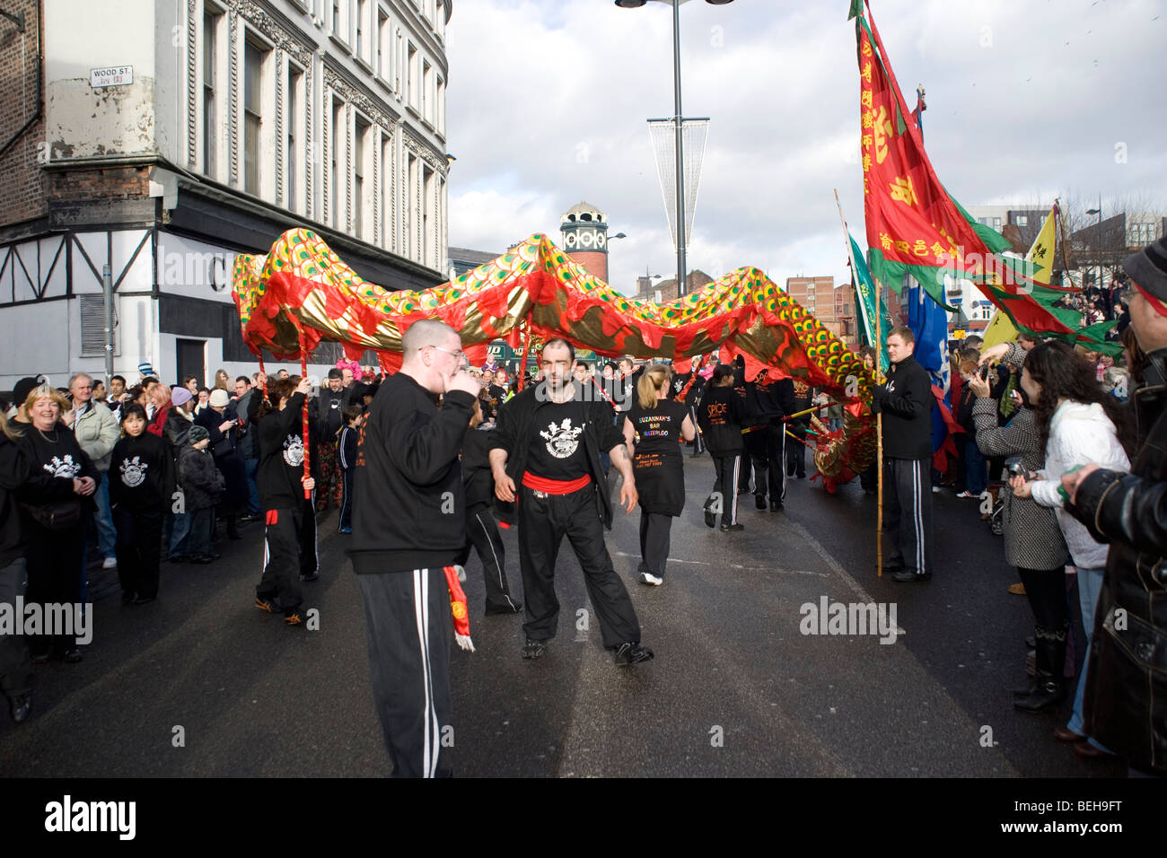 Chinese New Year celebrations in the Chinese quarter of Liverpool ...