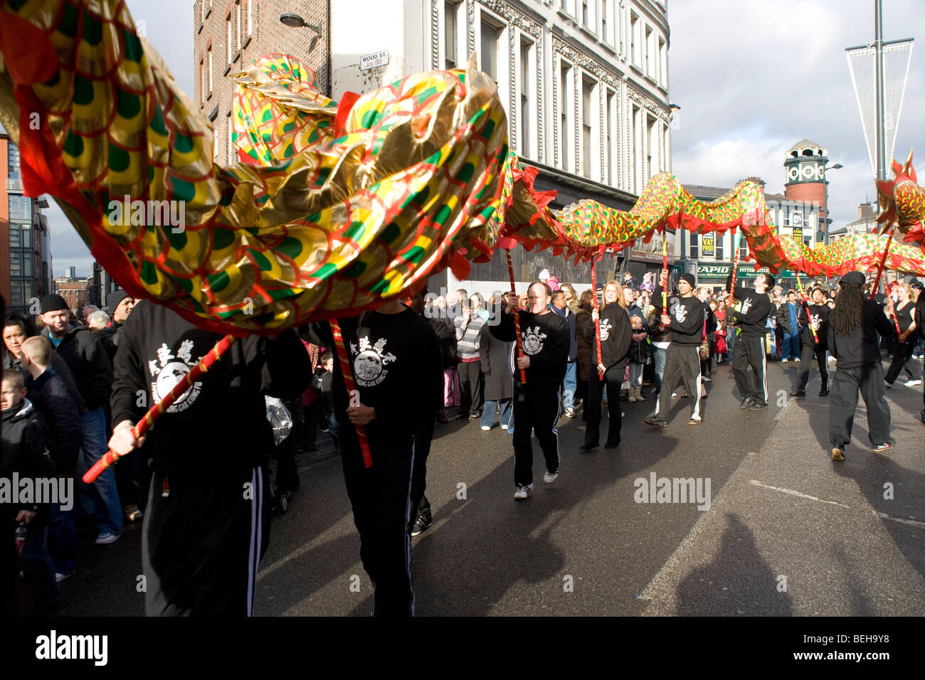 Chinese New Year celebrations in the Chinese quarter of Liverpool ...