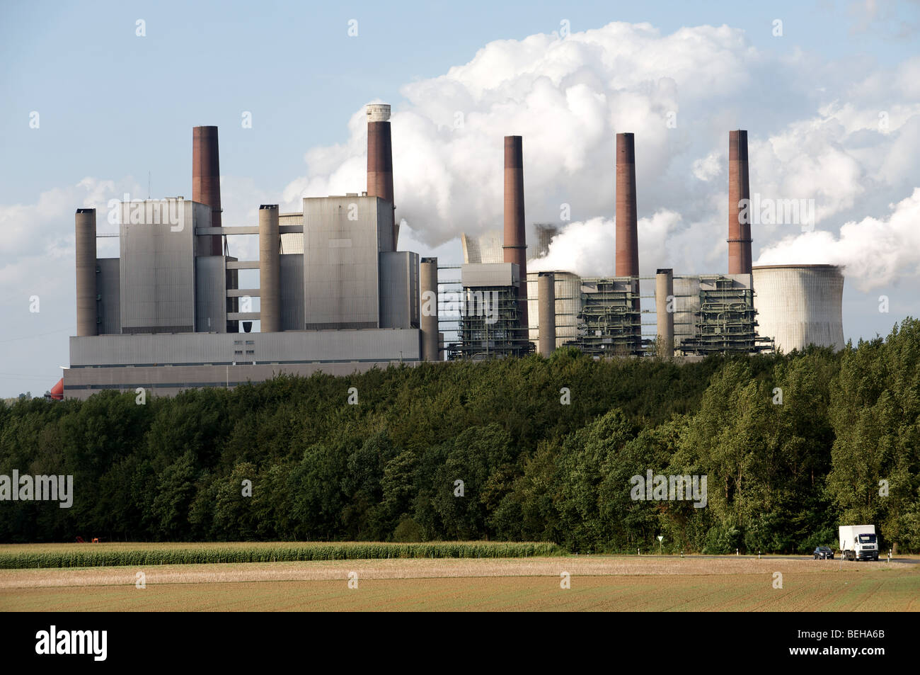 Neurath coal-fired power station, North Rhine-Westphalia, Germany Stock ...