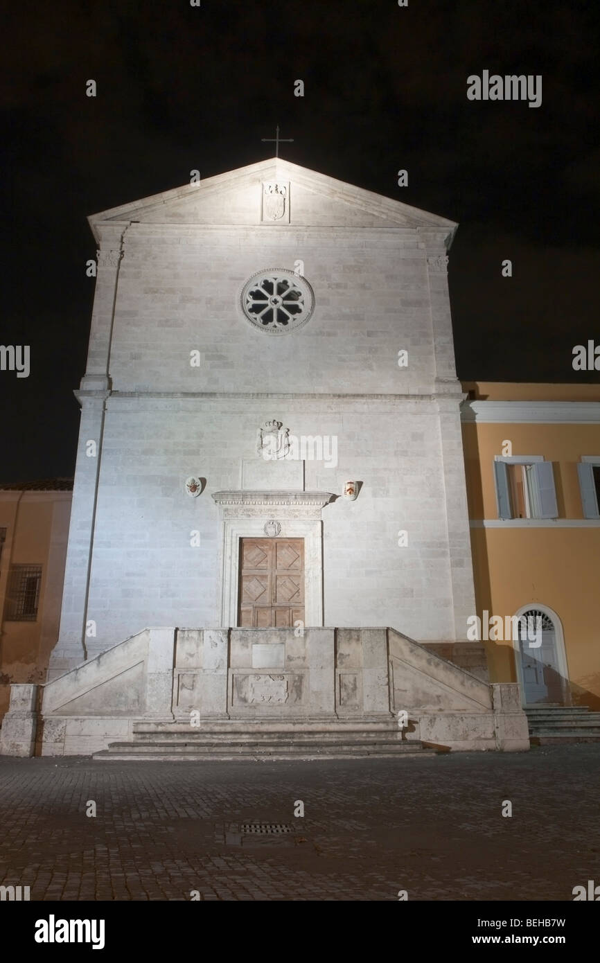 Rome, Italy. The church "San Pietro in Montorio" on the Janiculum hill ...