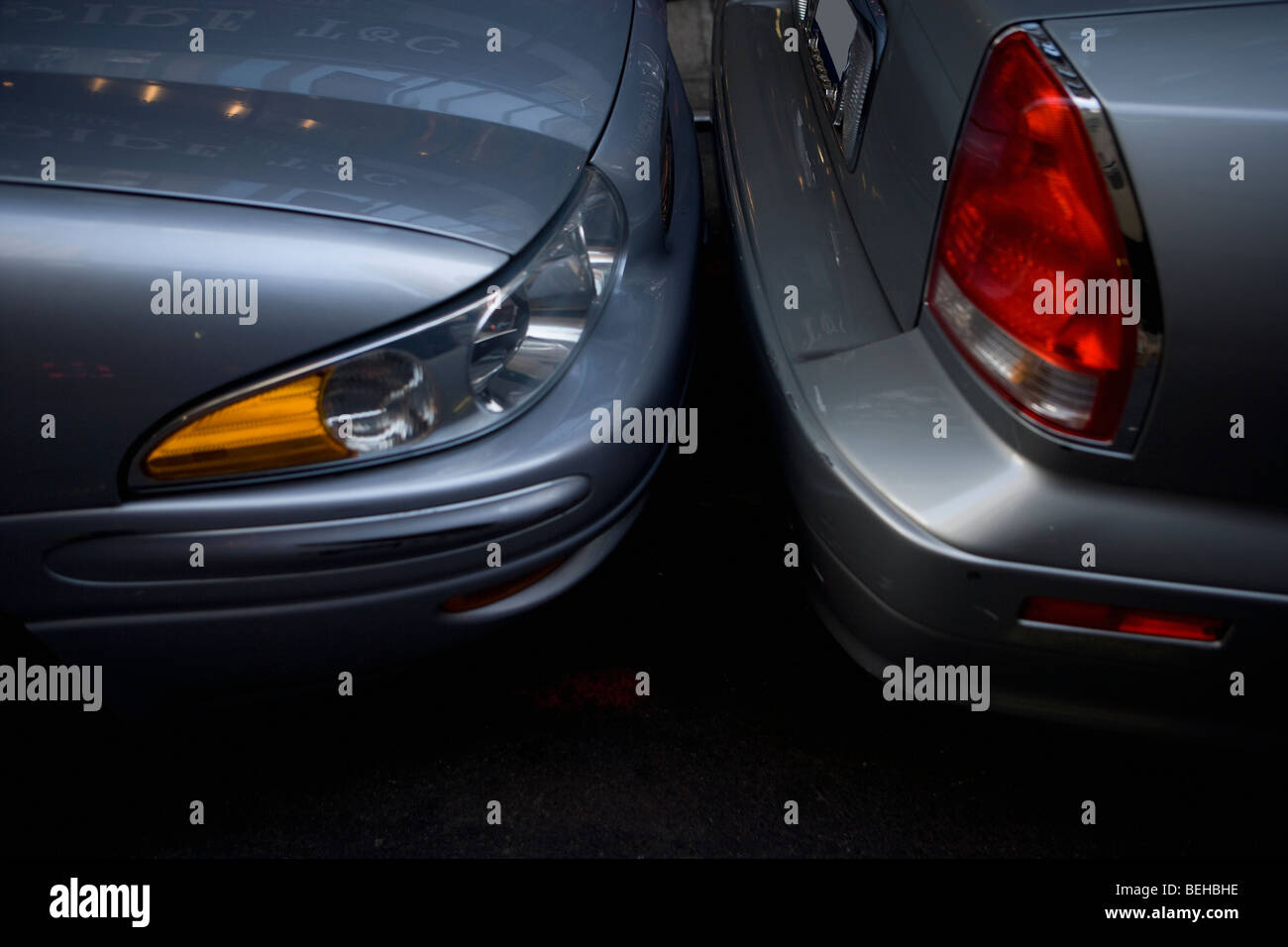 Close-up of two cars Stock Photo - Alamy