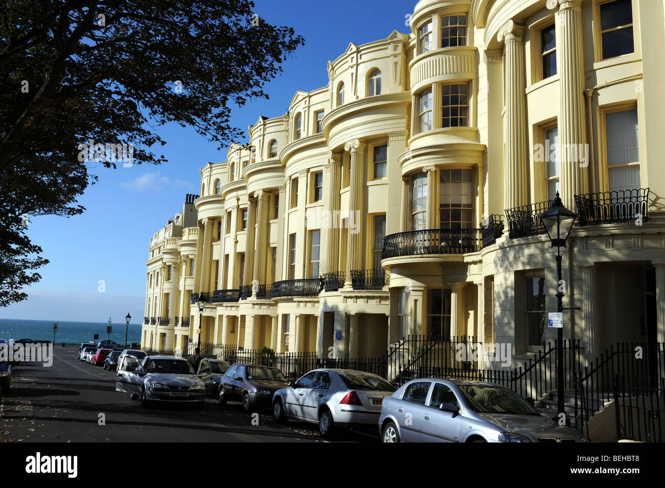 Regency style property and buildings in Brunswick Square Hove Brighton ...