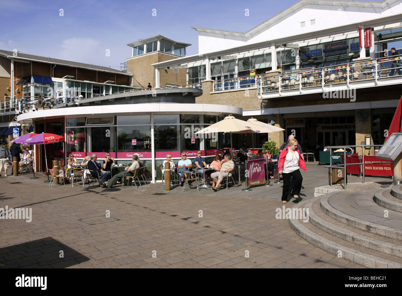 Mermaid Quay shopping center in Cardiff City Wales Stock Photo - Alamy