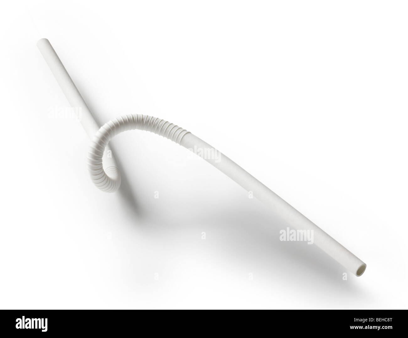 white straw on white background Stock Photo - Alamy