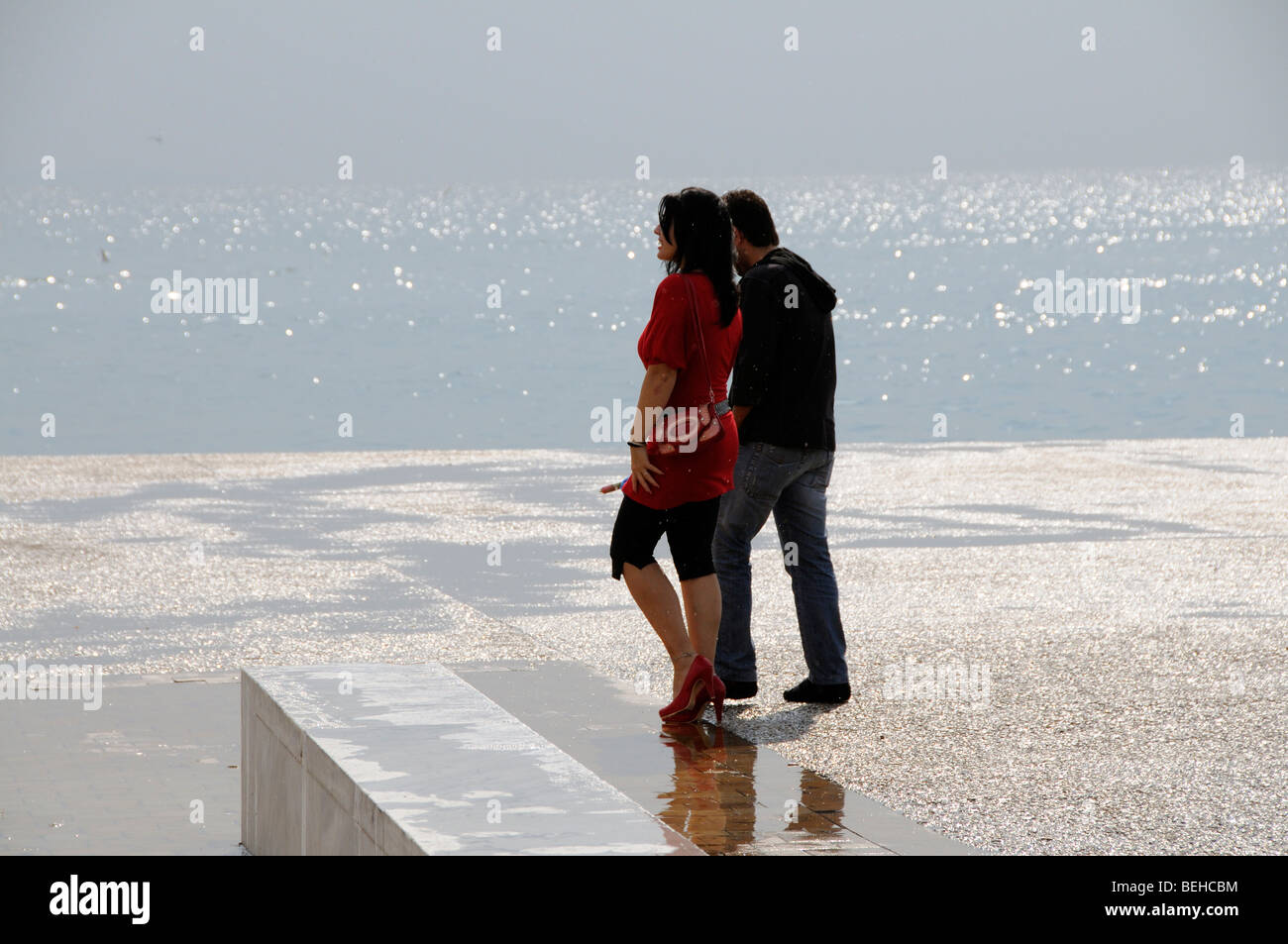 Walking through a puddle hi-res stock photography and images - Alamy