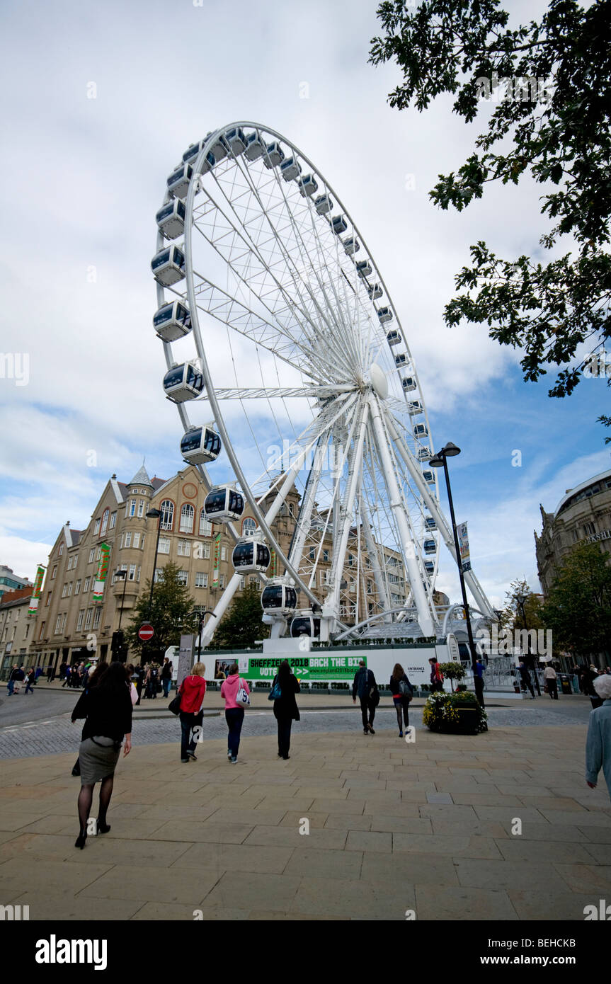 Sheffield Eye in Sheffield's city center South Yorkshire England Stock ...