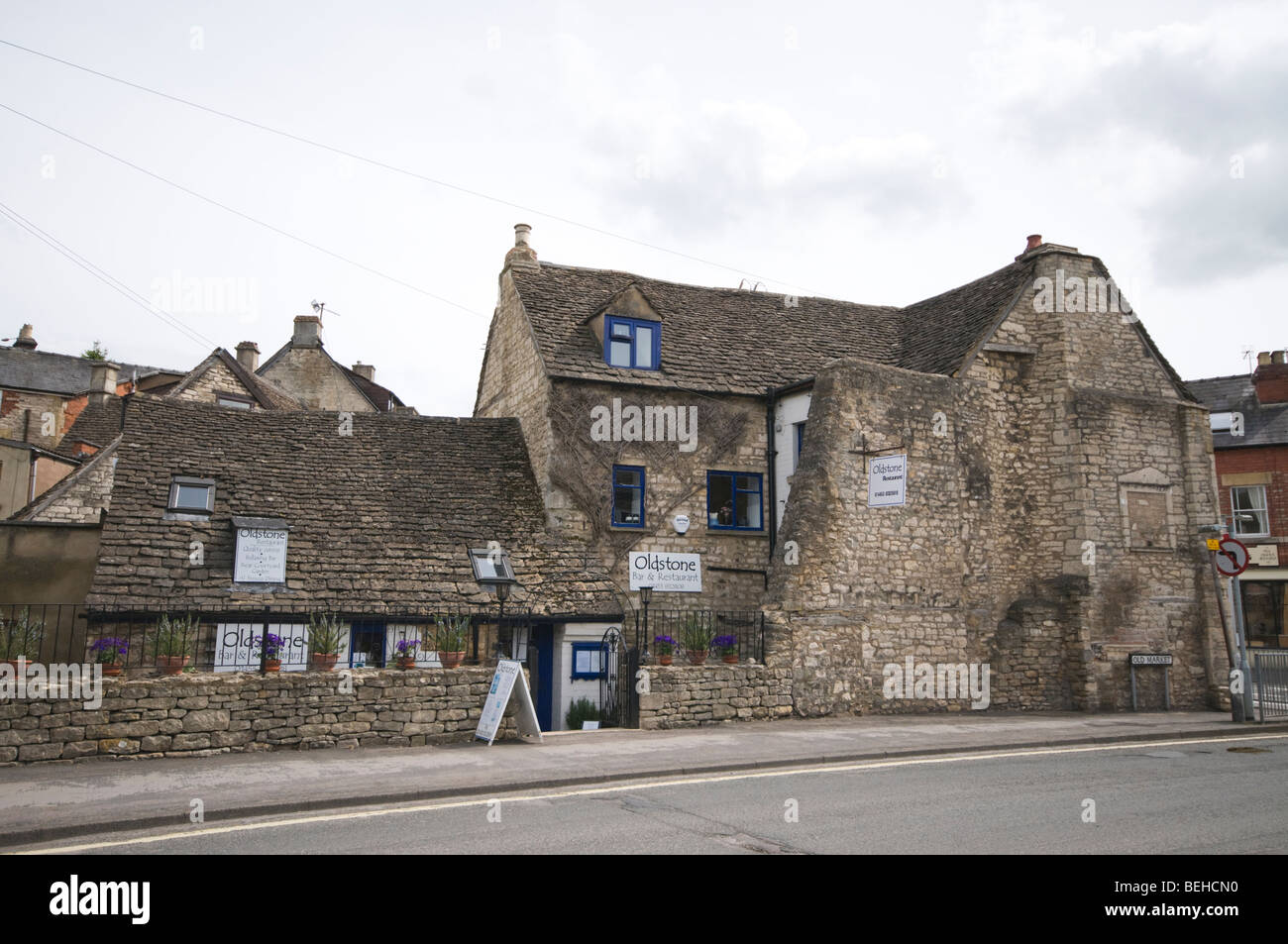 Old Stone Bar & Restaurant, Nailsworth, Gloucestershire, UK Stock Photo ...