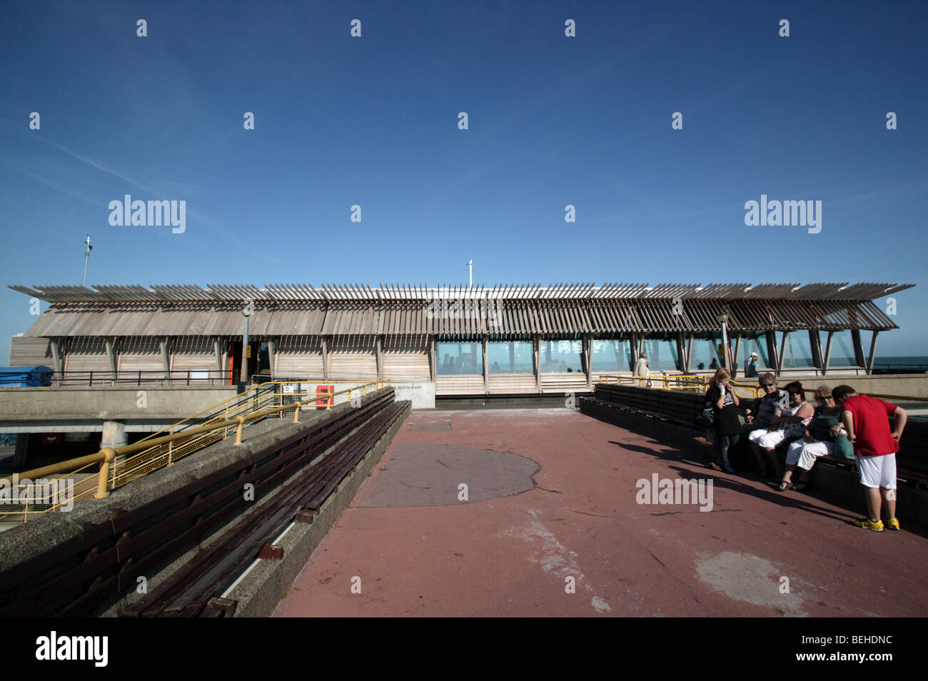 Deal Pier Head showing the newly built and opened restaurant Stock ...