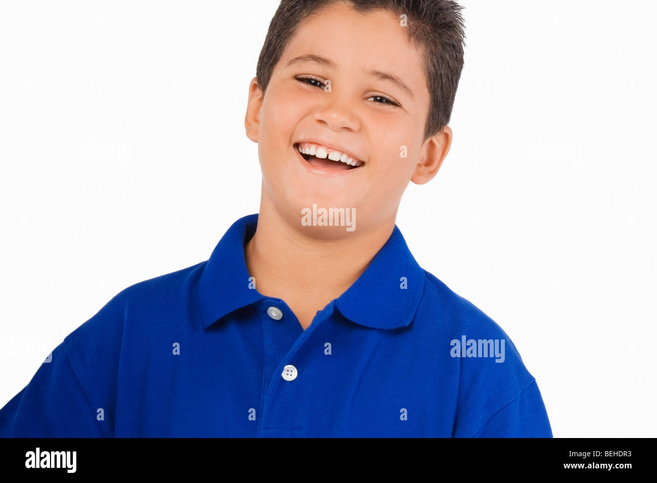 Portrait of a boy laughing Stock Photo - Alamy