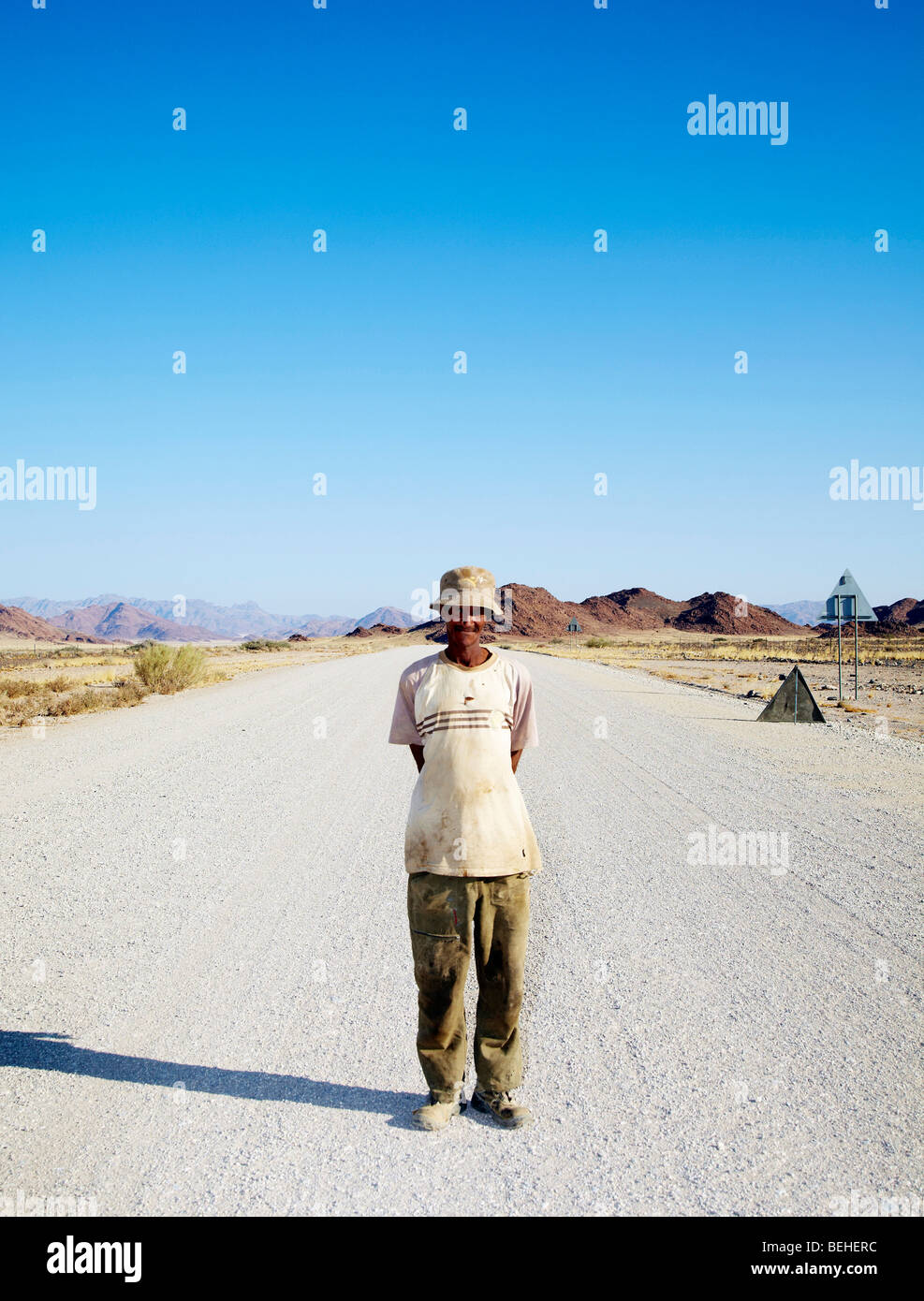 Namibian man, Namibian man portrait Stock Photo - Alamy