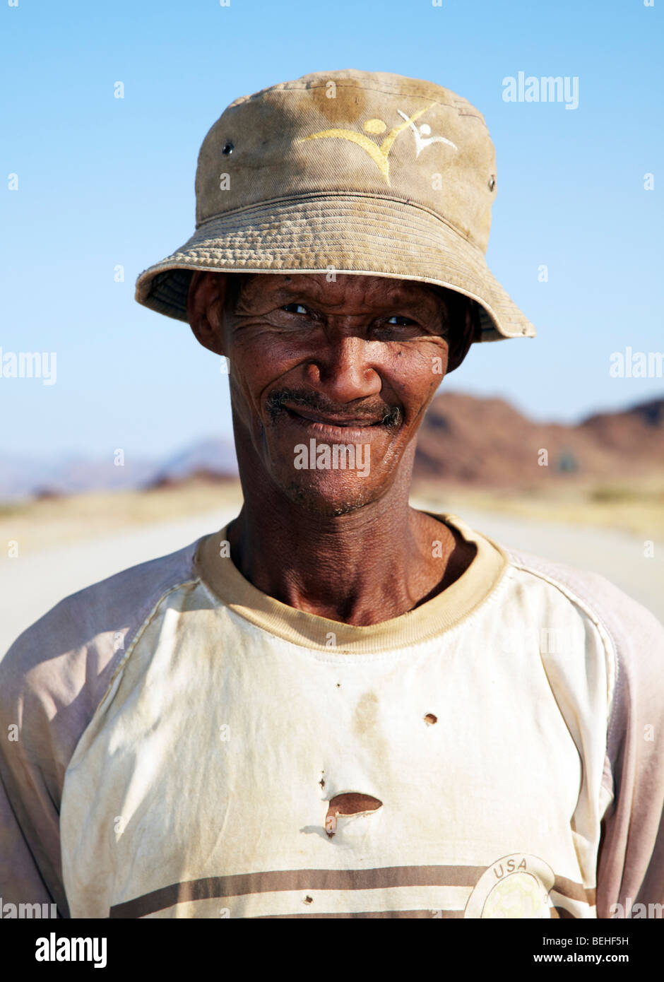 Namibian man, Namibian man portrait Stock Photo - Alamy