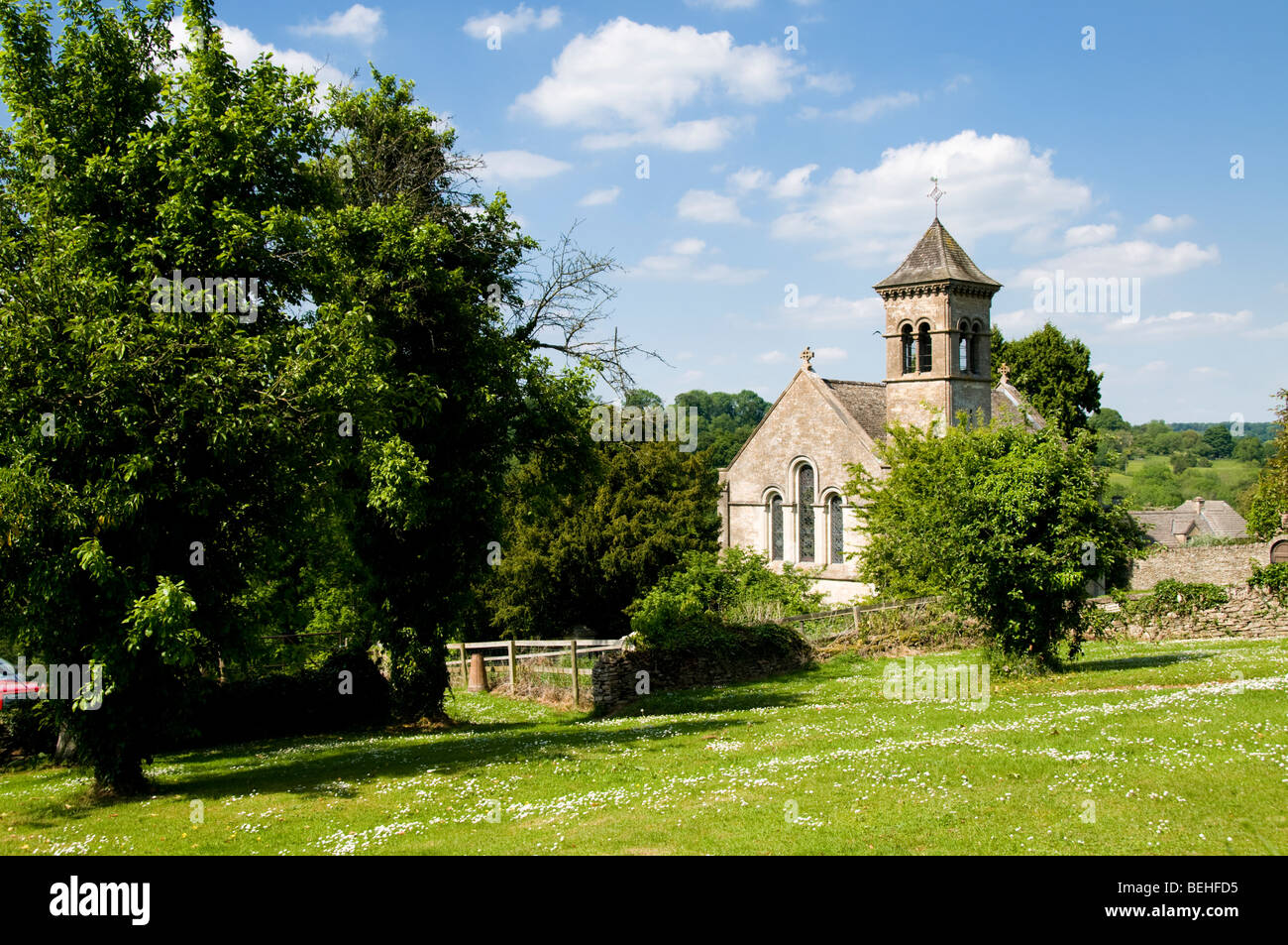 St Luke's Church, Frampton Mansell, Gloucestershire, UK Stock Photo - Alamy