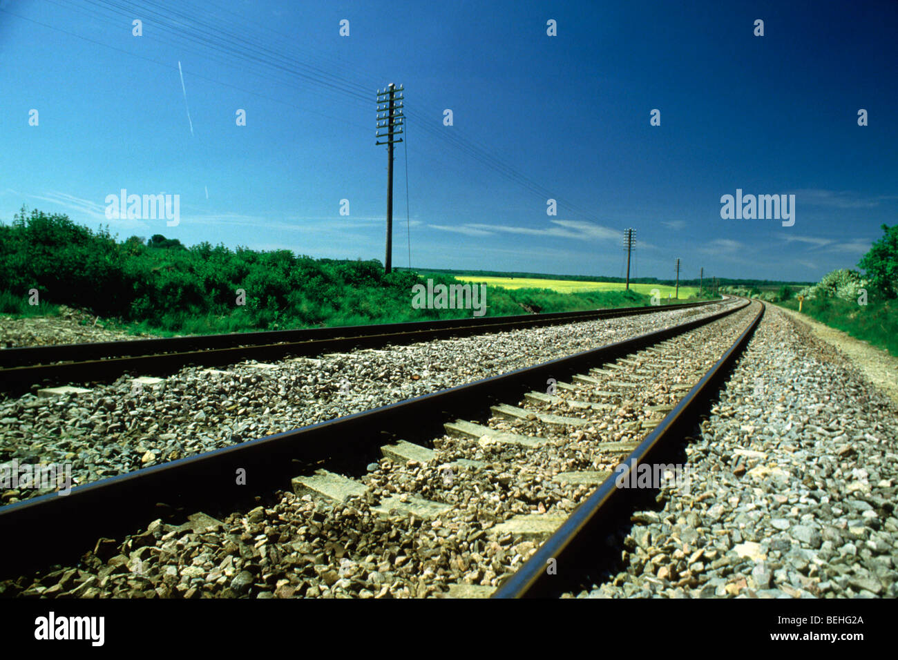 Railway tracks england hi-res stock photography and images - Alamy