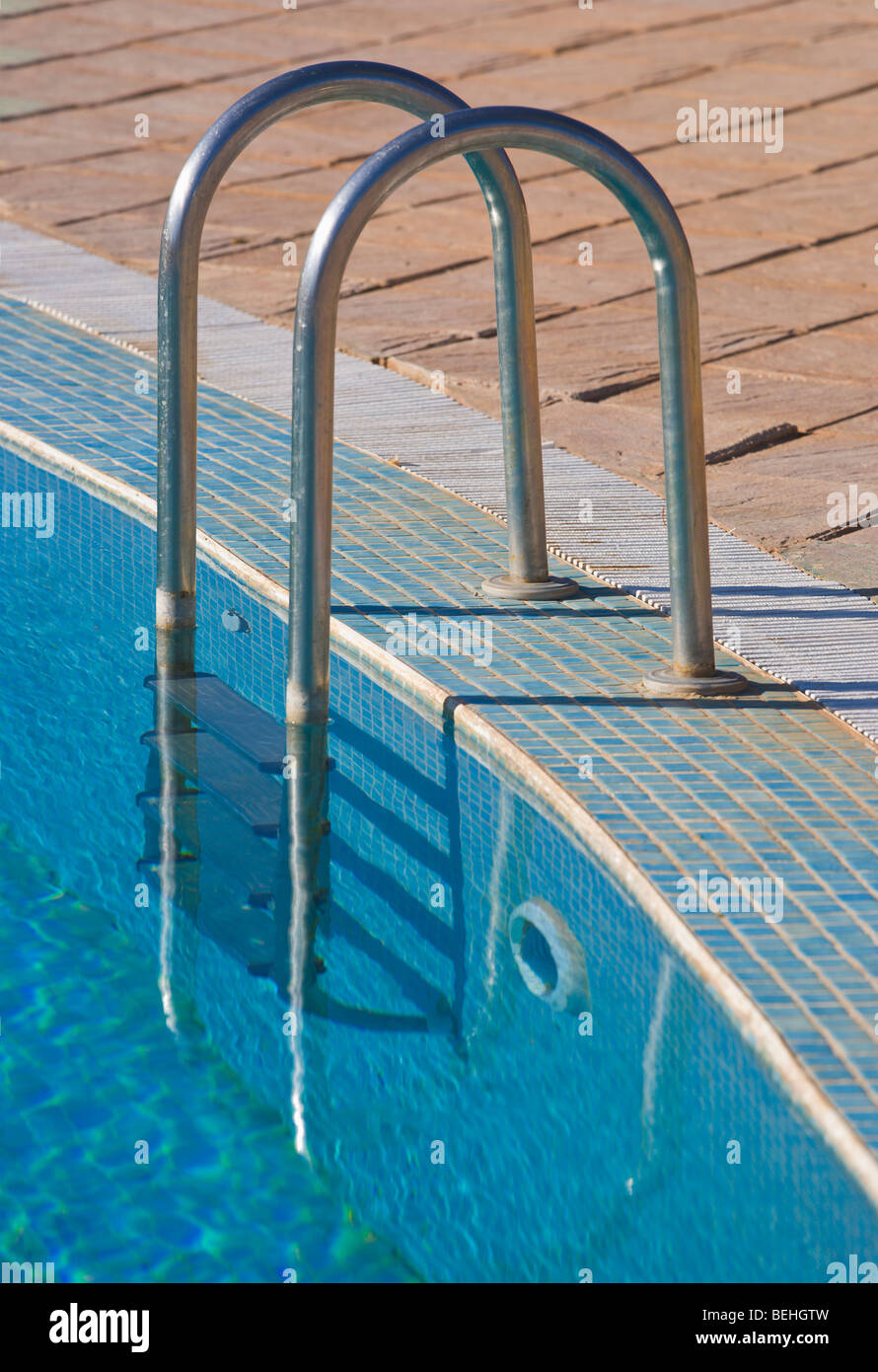 Steps into a "swimming pool Stock Photo - Alamy
