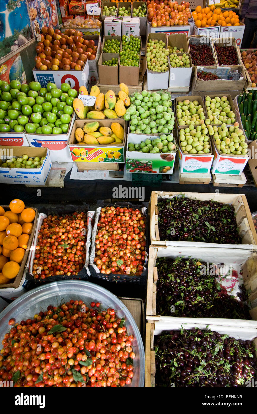 Assorted Fresh Fruit in a Fruit Market in Tehran Iran Stock Photo - Alamy