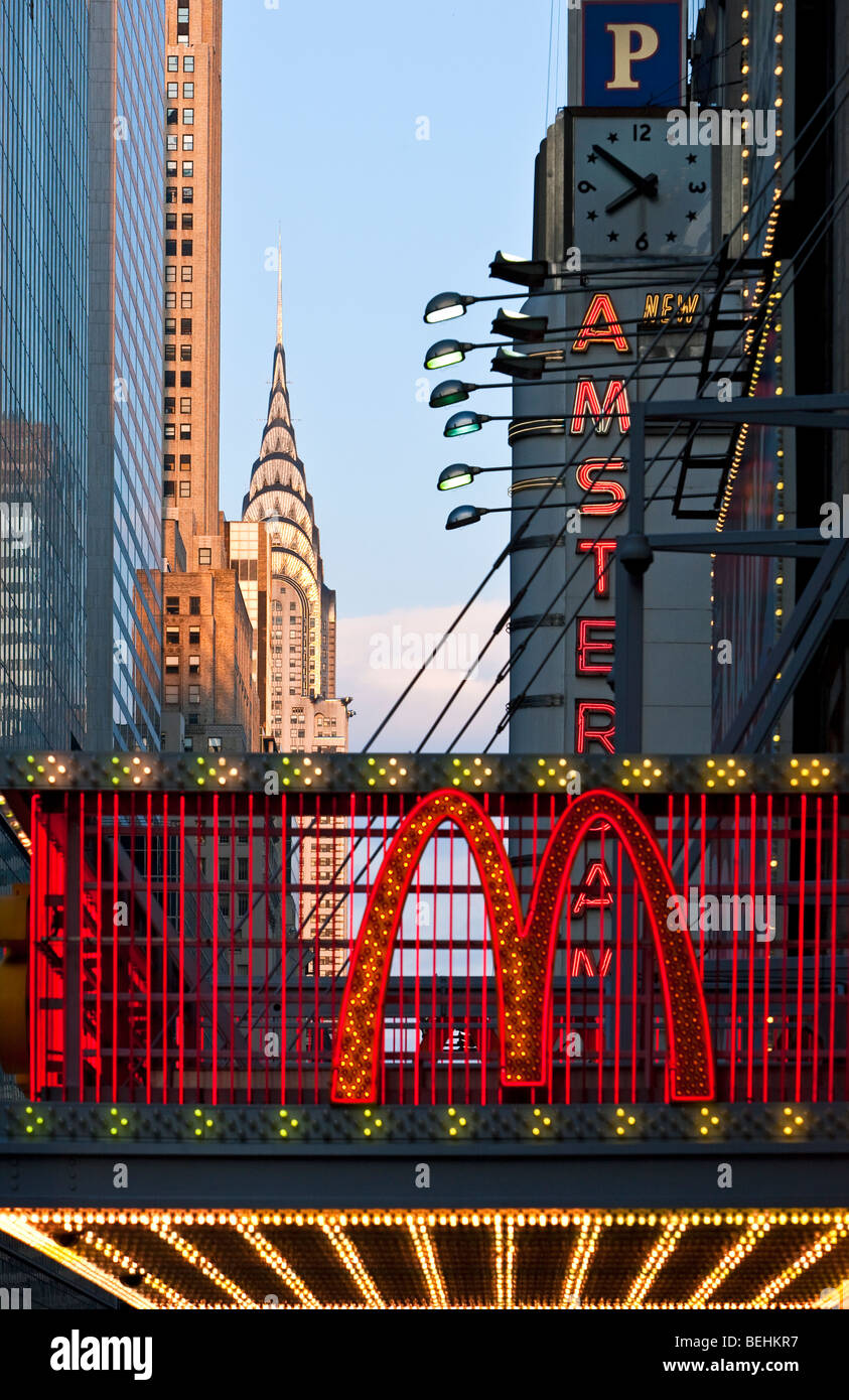 U.S.A., New York,Manhattan,luminous signs in Times Square area Stock ...