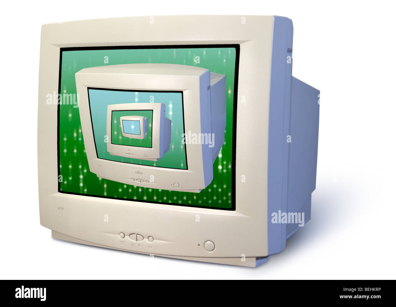 Illustration old computer hi-res stock photography and images - Alamy
