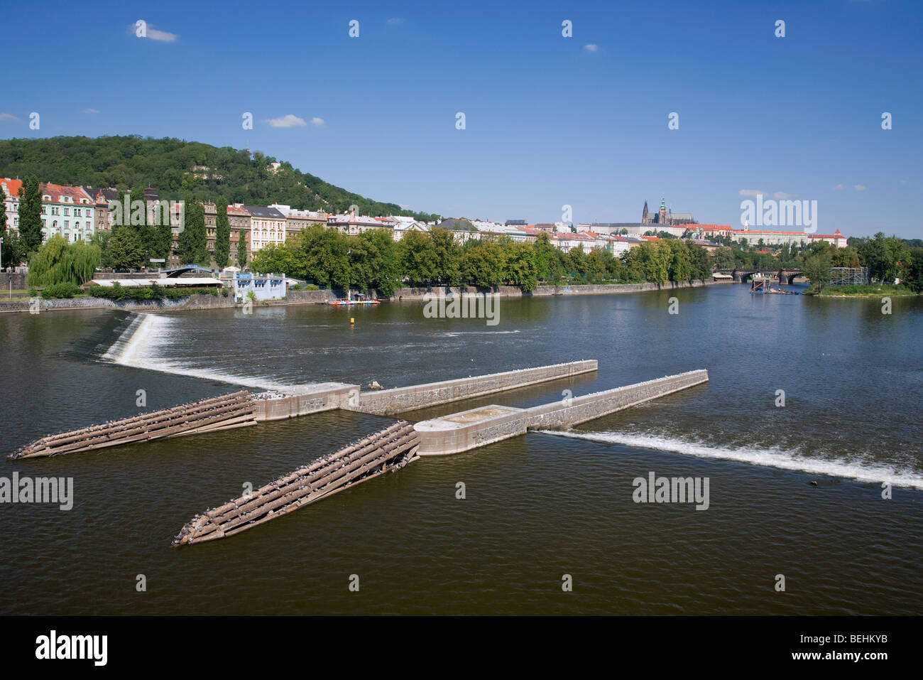 The river Moldau / Vltava, Prague, Czech Republic Stock Photo - Alamy