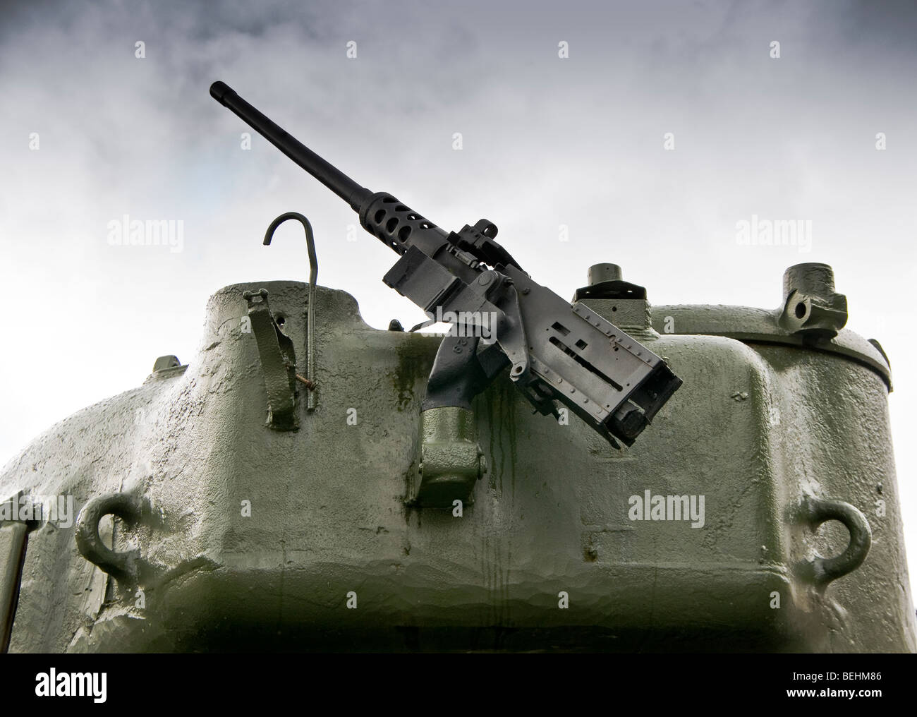 “defeated USA Sherman tank as symbol of peace, and of the siege of ...