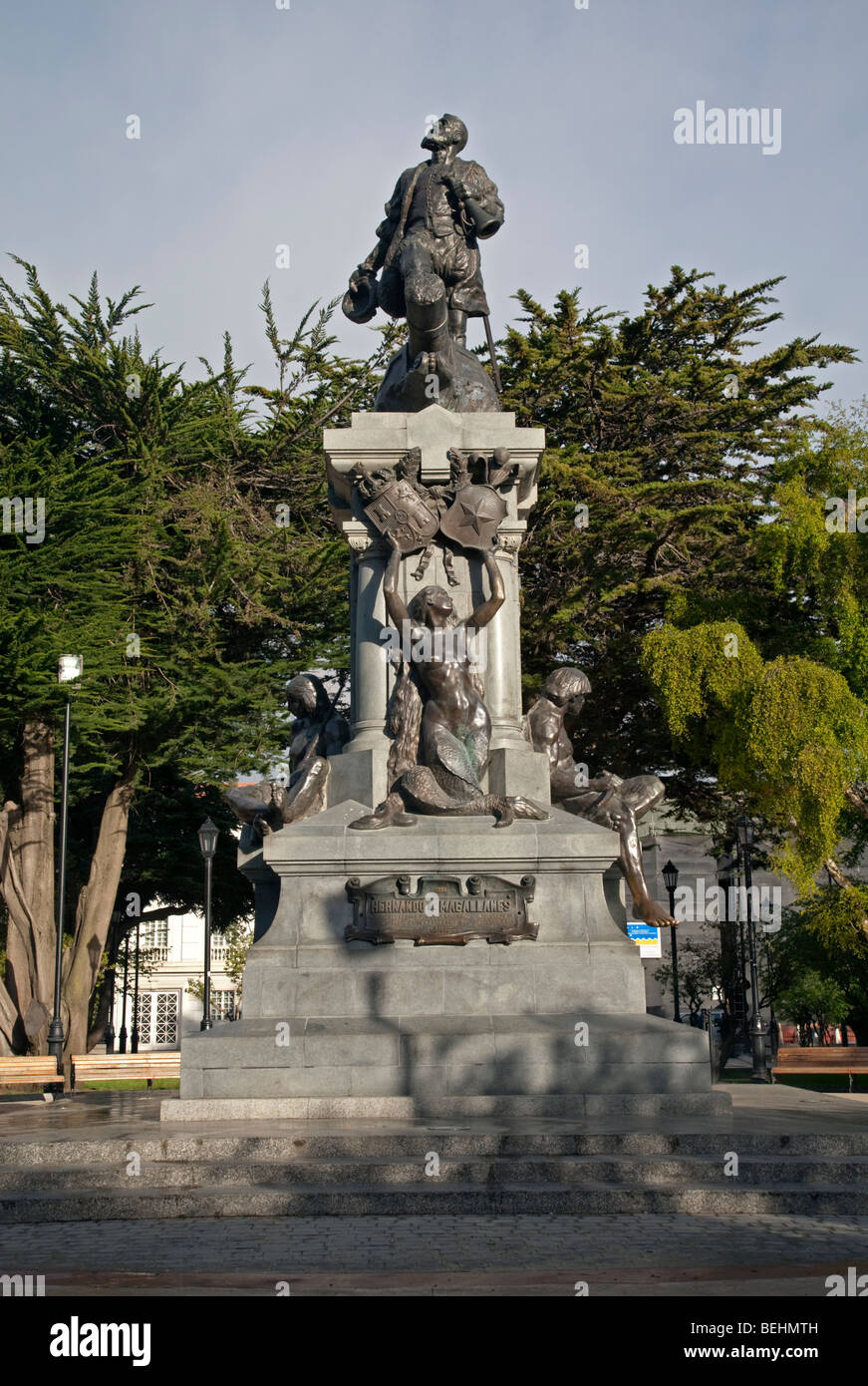 Magellan Statue, Punta Arenas, Chile Stock Photo - Alamy