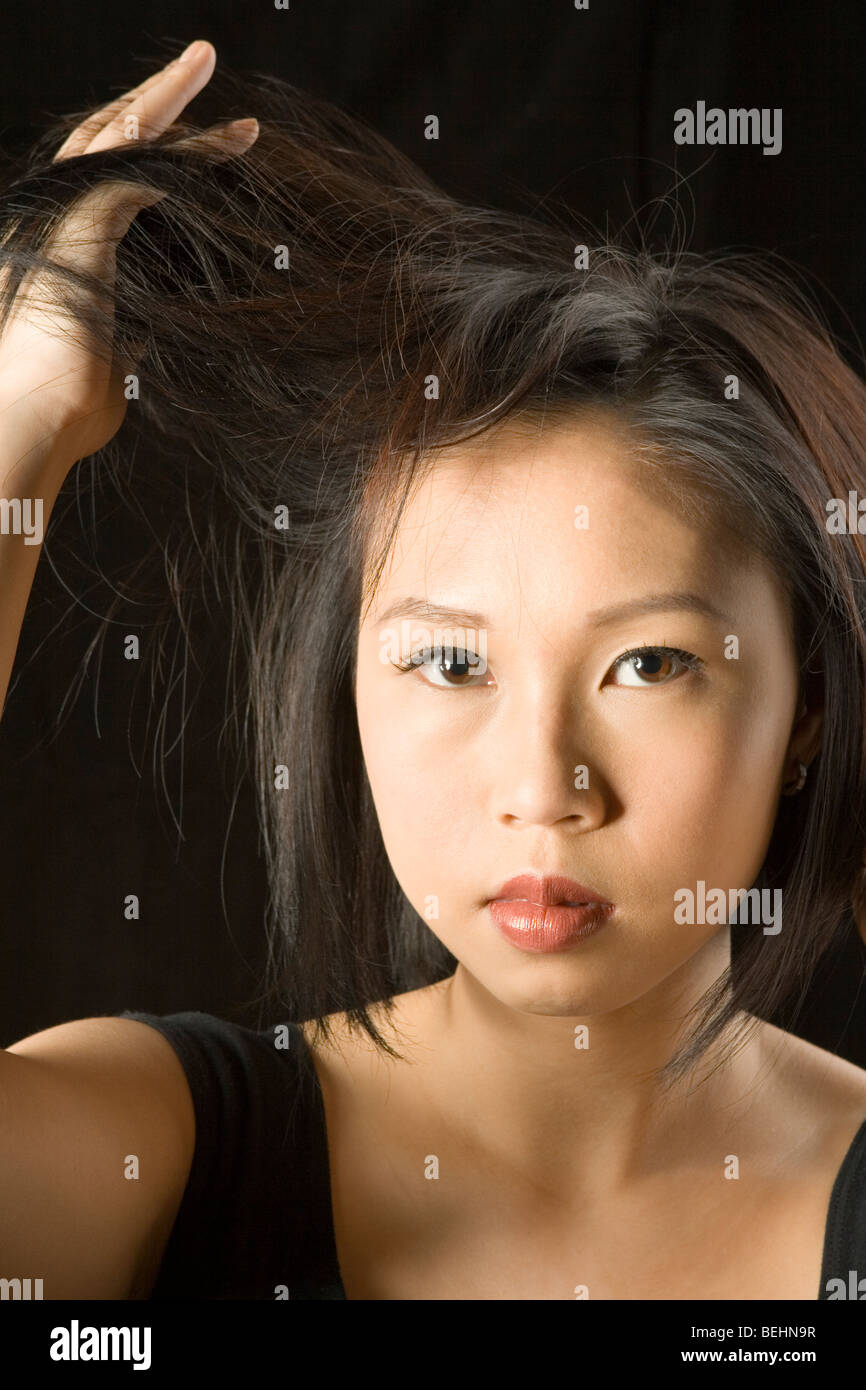 Tangled hair back hi-res stock photography and images - Alamy