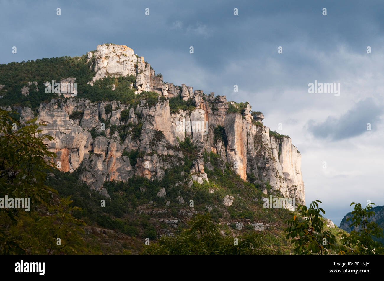 Rocks near Le Rozier village, France Stock Photo - Alamy