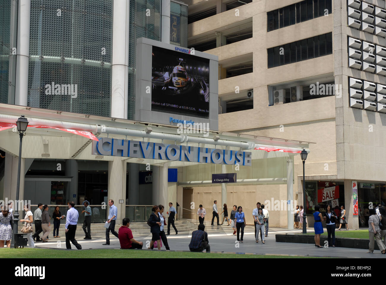 Chevron House, Raffles Place, Singapore Stock Photo - Alamy