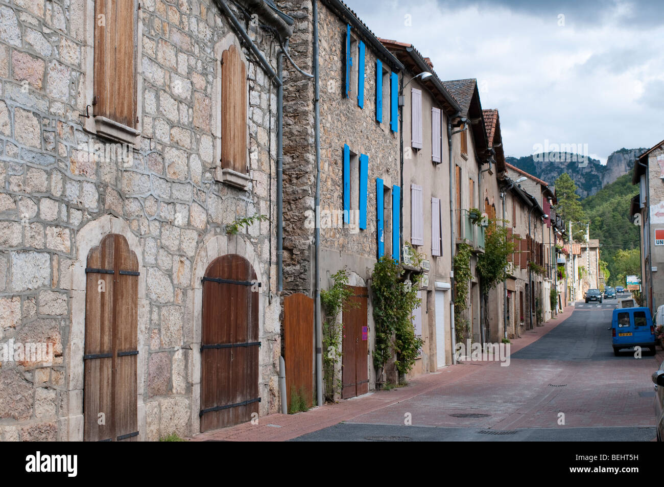Street in le rozier village hi-res stock photography and images - Alamy