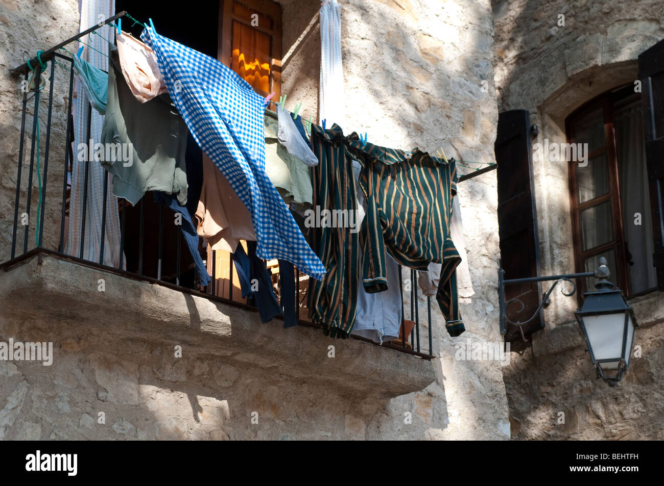 Drying Washing On Balcony High Resolution Stock Photography and Images ...