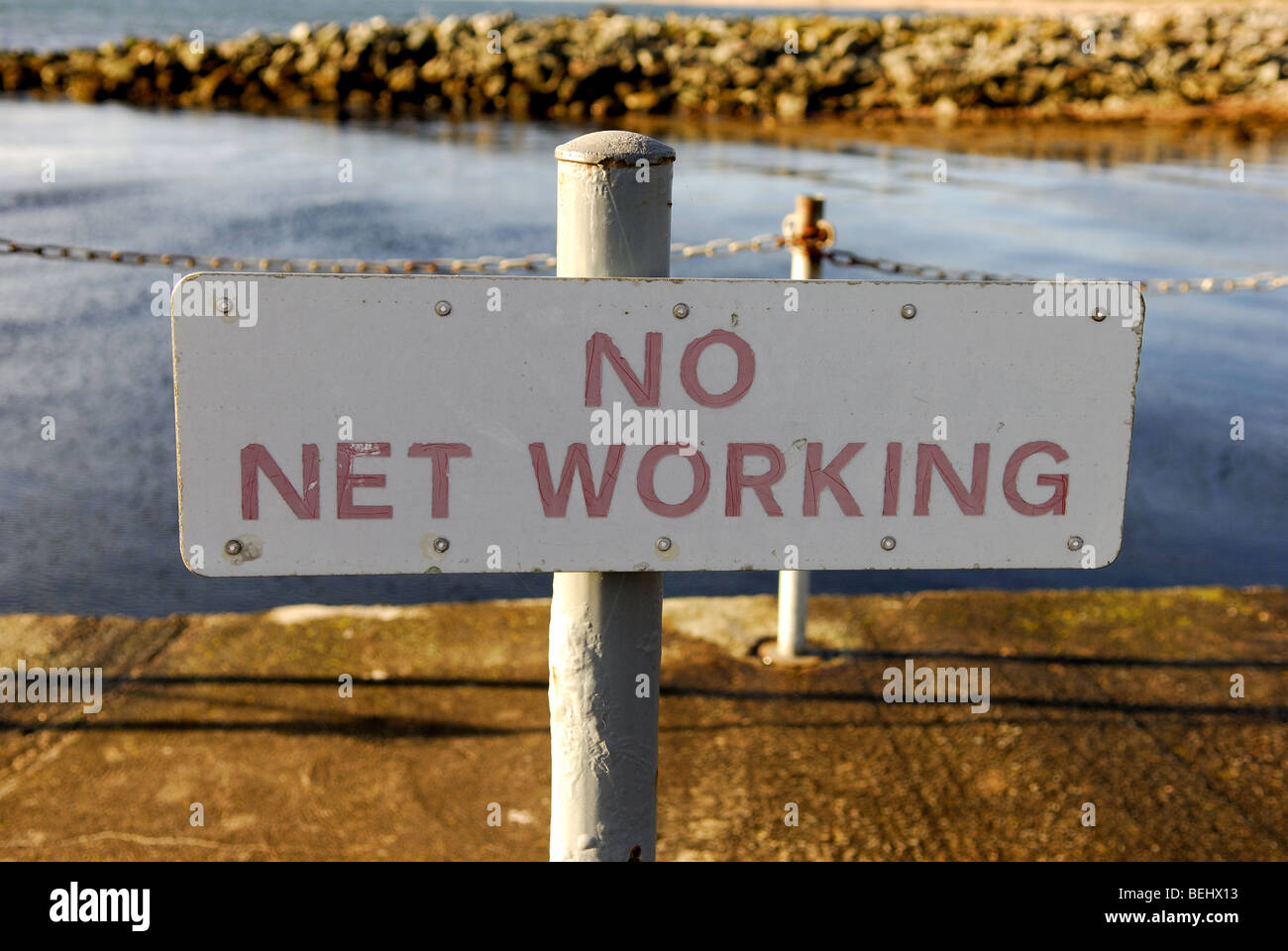 No Net-Working Sign Stock Photo - Alamy