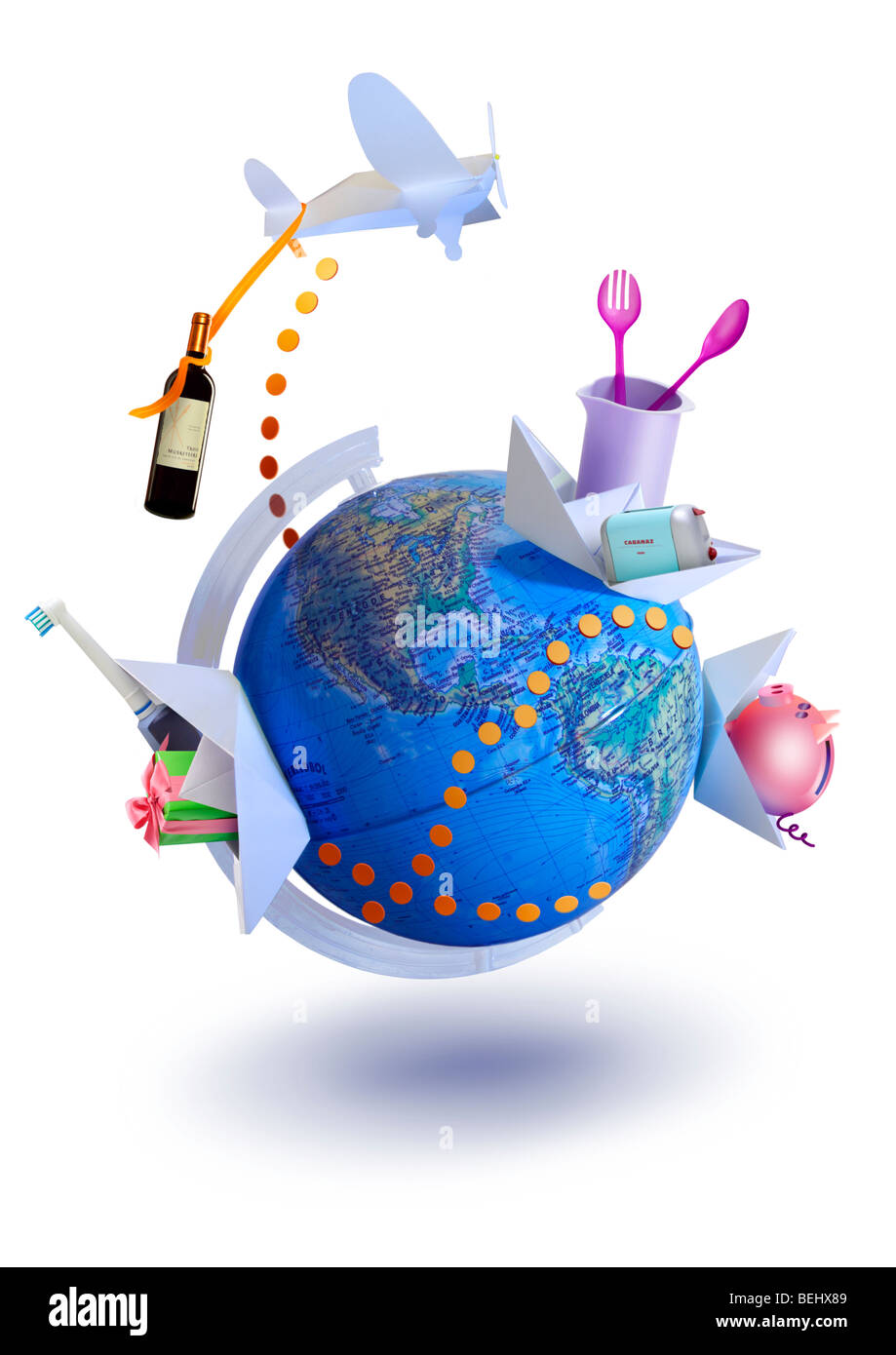 Global trade routes hi-res stock photography and images - Alamy