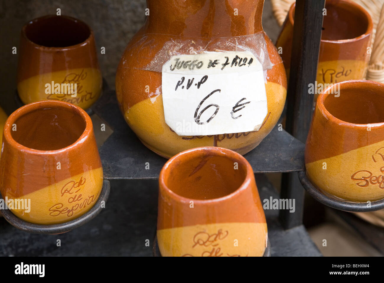 spanish tourist objects segovia spain Stock Photo - Alamy