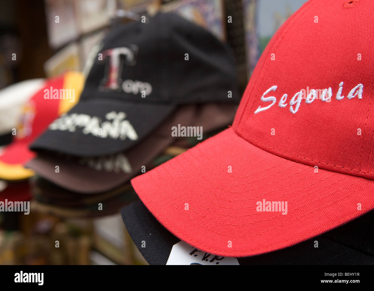 spanish tourist objects segovia spain Stock Photo - Alamy