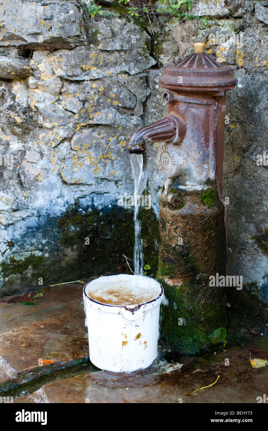 Water pump in french village hi-res stock photography and images - Alamy