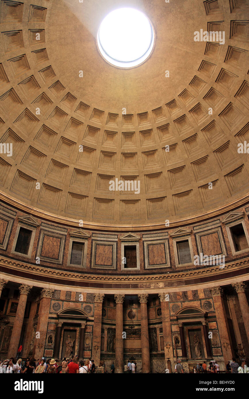 Interior and Dome of the Pantheon one of Romes best preserved buildings ...
