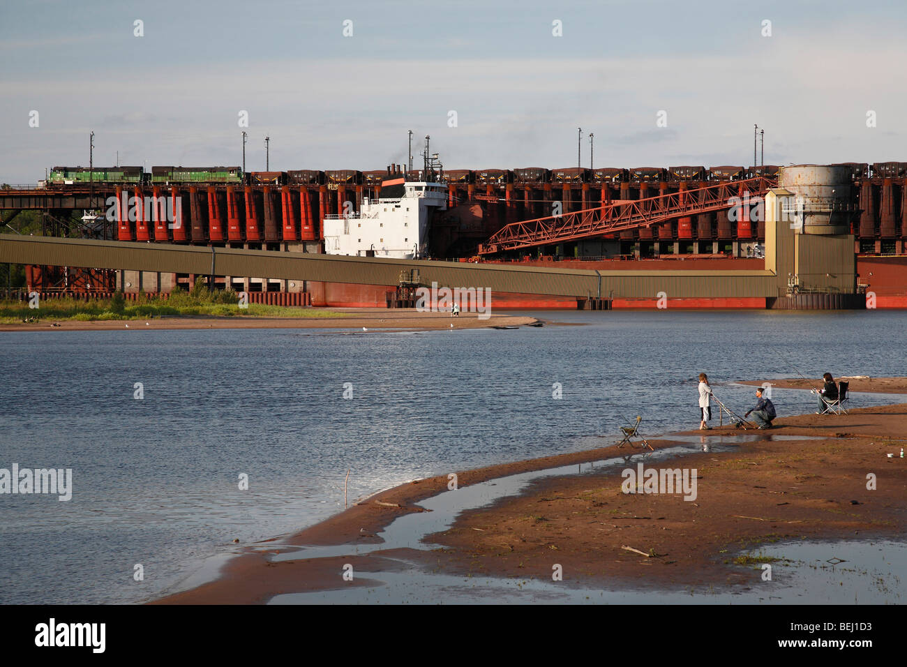 Upper Harbor Ore Dock on Lake Superior in Marquette Michigan MI USA US ...