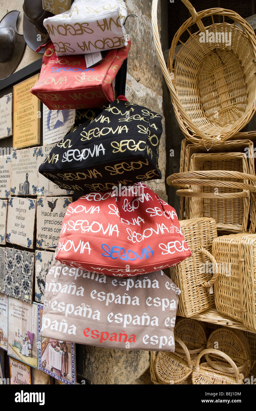 spanish tourist objects segovia spain Stock Photo - Alamy