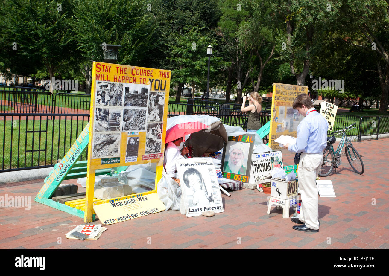Hunger Strike Outside The White House Washington Dc Usa North
