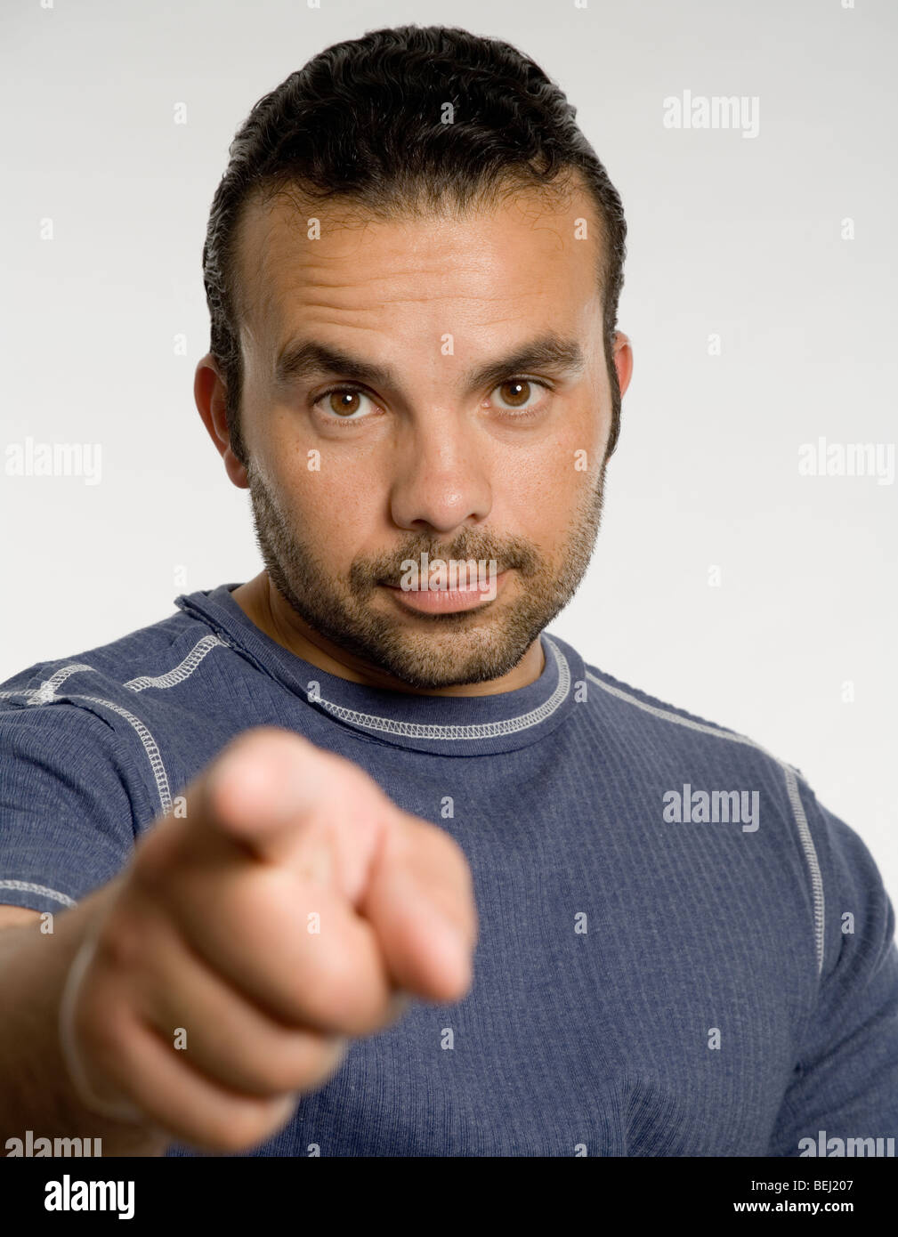 Man pointing at camera Stock Photo - Alamy