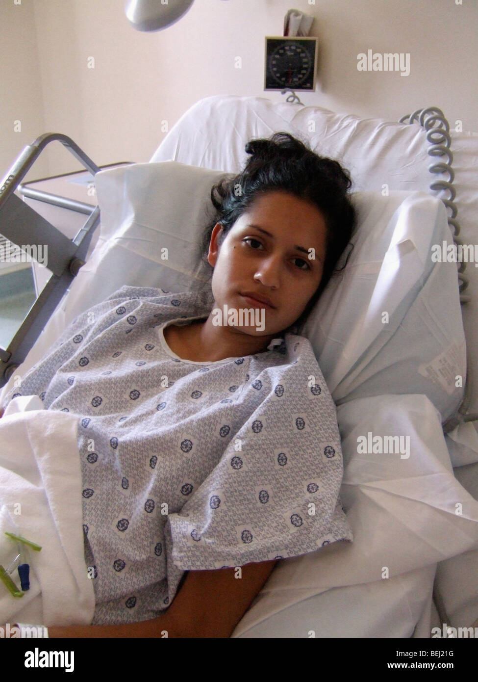 Sick teenaged girl at hospital Stock Photo - Alamy