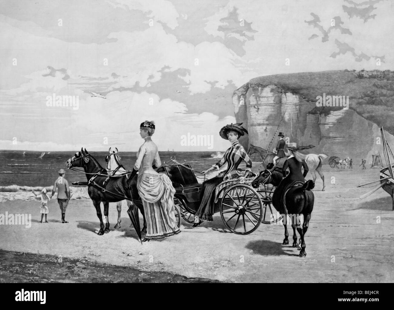 Beach 1800s hi-res stock photography and images - Alamy