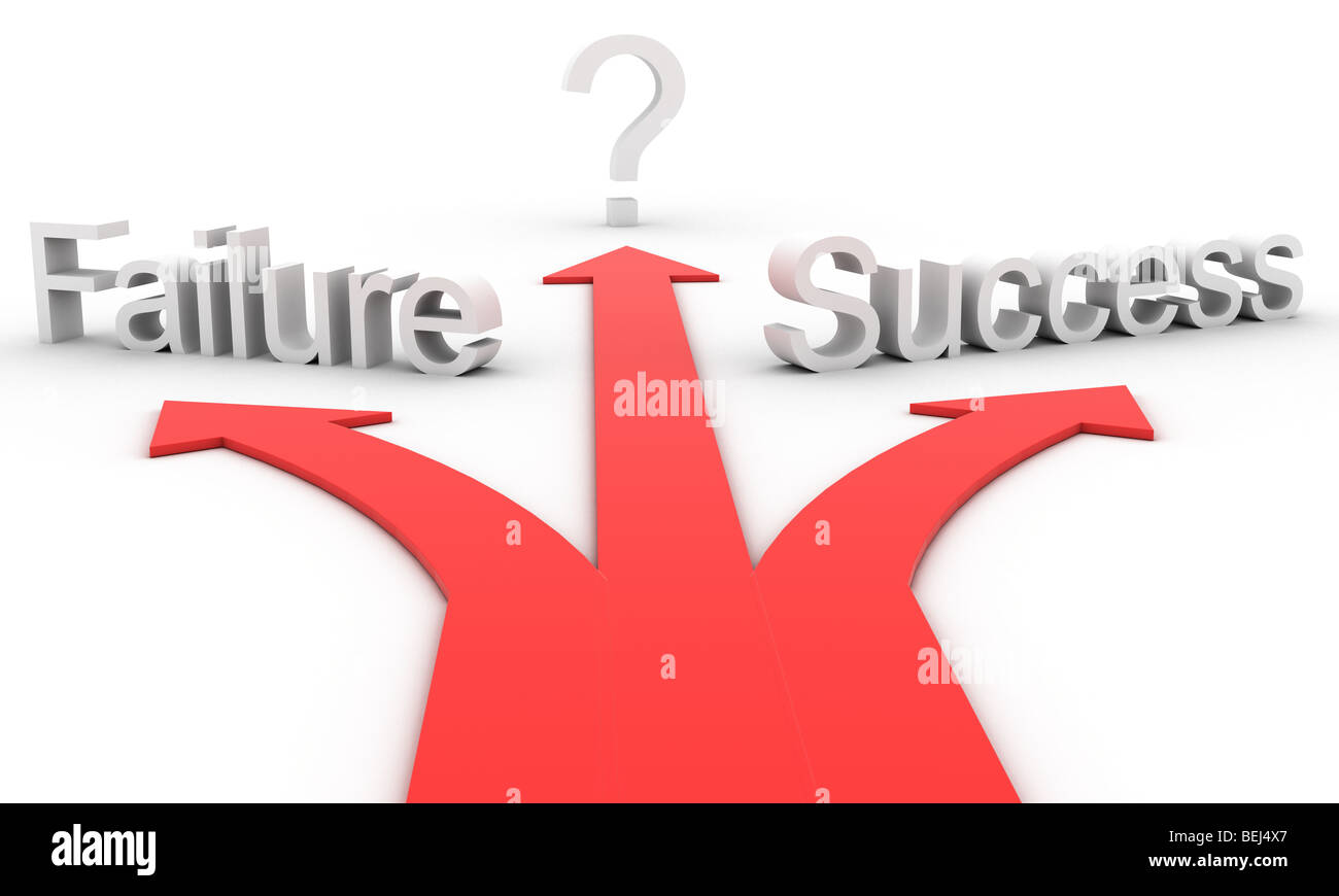 Different paths lead to success, failure or the unknown Stock Photo - Alamy