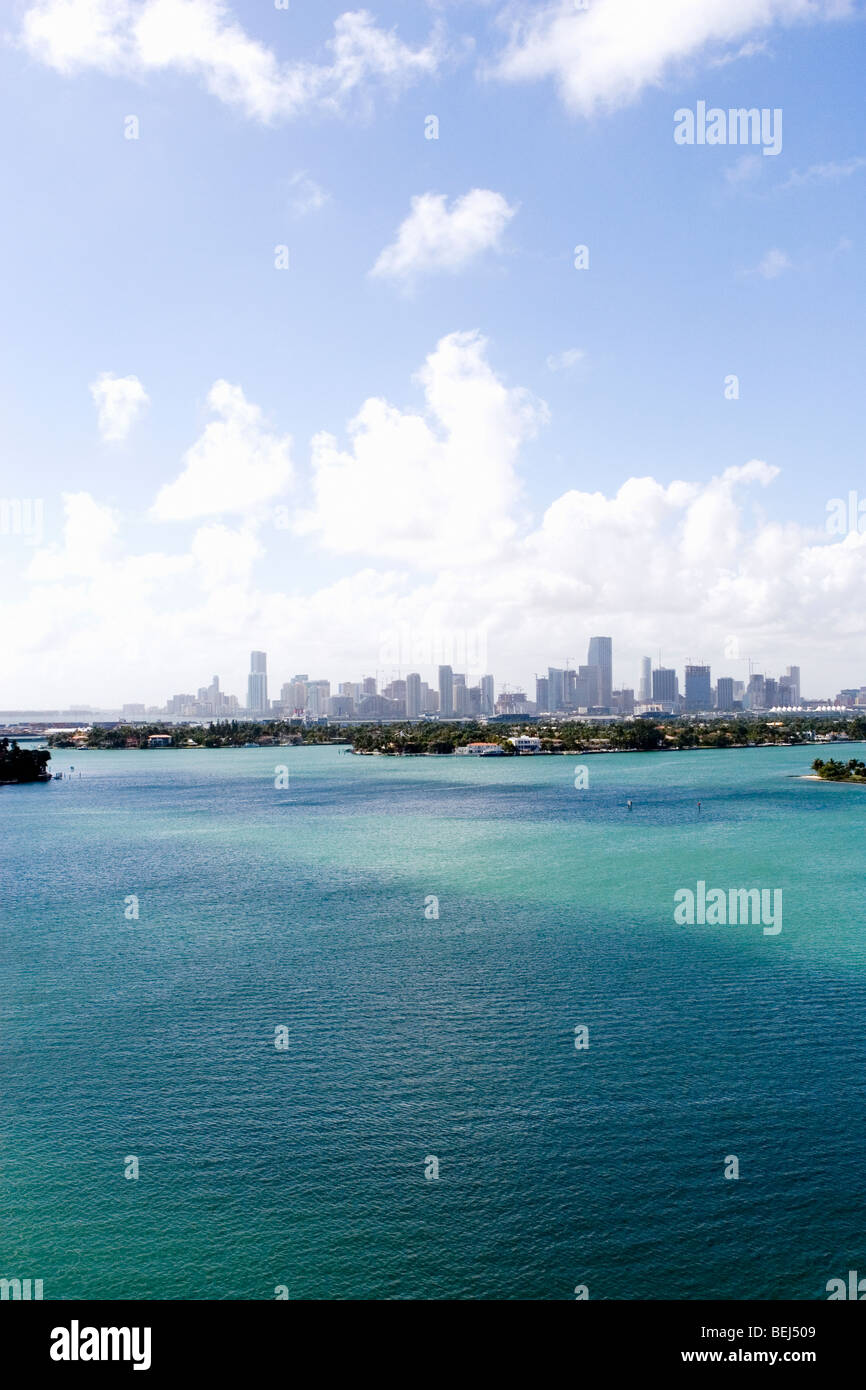 Buildings at the waterfront, Miami, Florida, USA Stock Photo - Alamy