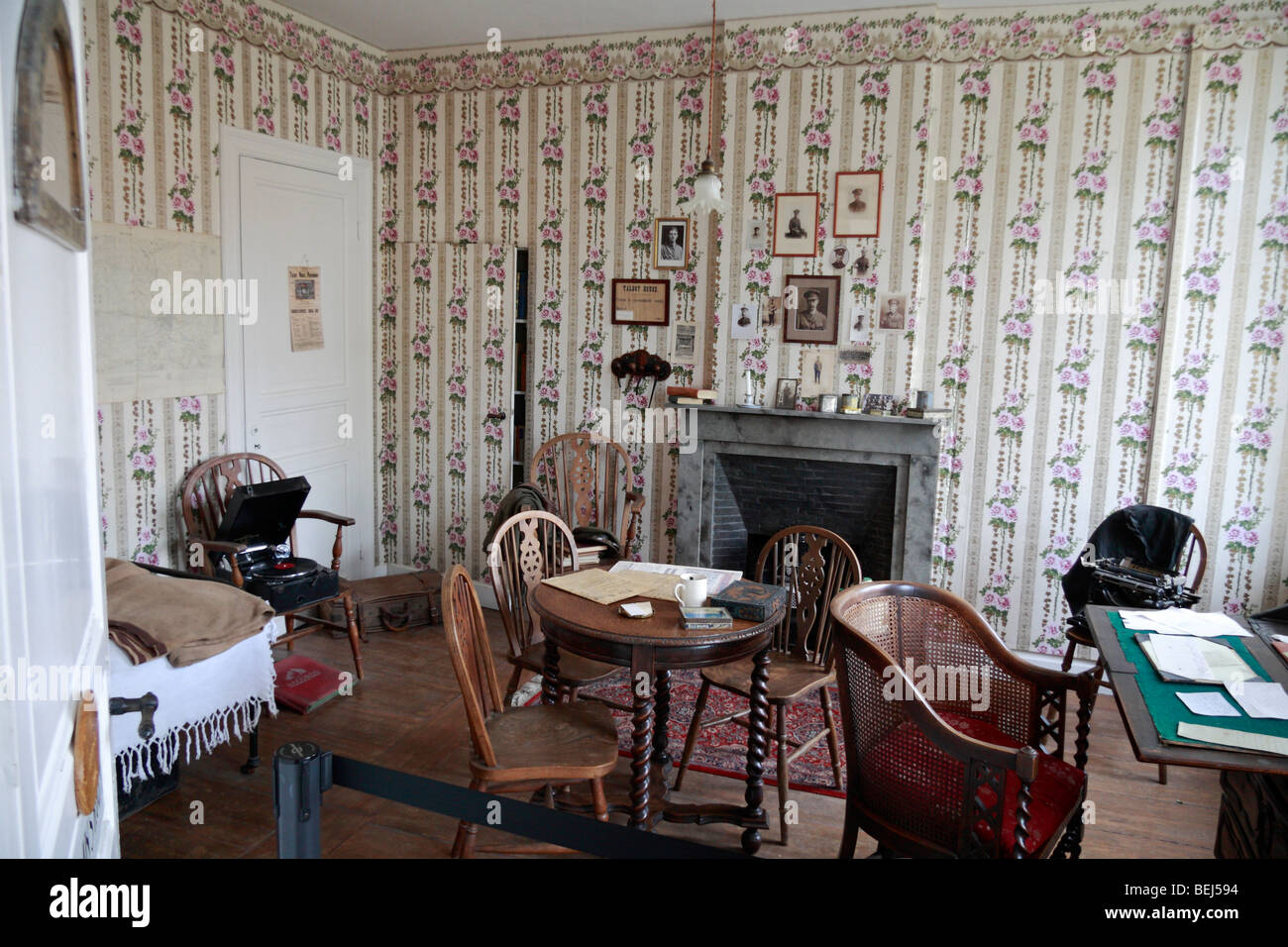 The inside of Chaplain Philip 'Tubby' Clayton's bed room, 'The Chaplain ...