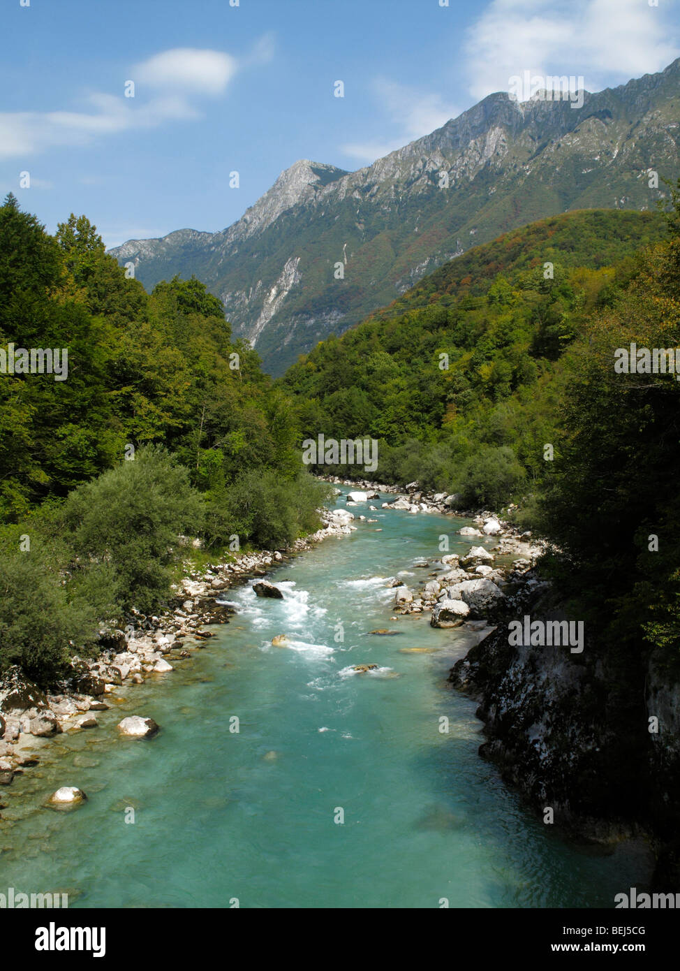 Soca river in valley hi-res stock photography and images - Alamy