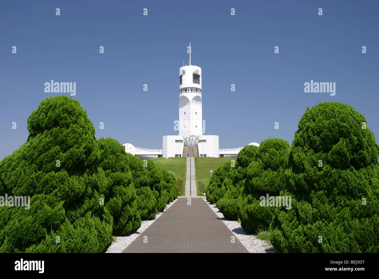 Yokohama harbor symbol tower, Naka-ku, Yokohama, Kanagawa Prefecture ...